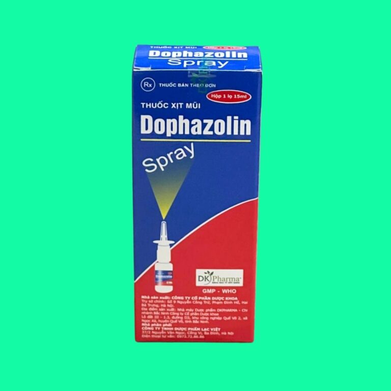 Thuốc xịt Dophazolin 15ml giảm nghẹt mũi, lấy lại hơi thở thông thoáng