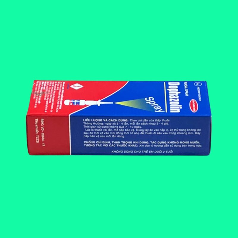 Thuốc xịt Dophazolin 15ml giảm nghẹt mũi, lấy lại hơi thở thông thoáng