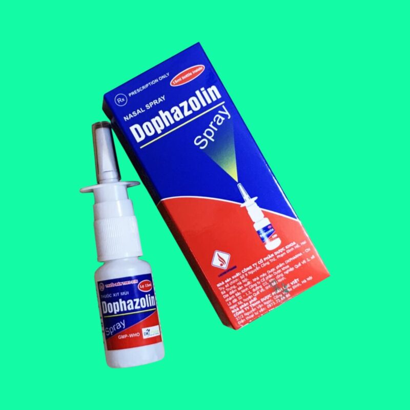 Thuốc xịt Dophazolin 15ml giảm nghẹt mũi, lấy lại hơi thở thông thoáng