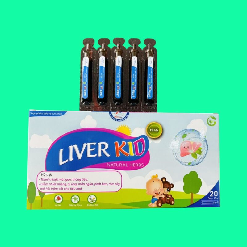 Nước bổ gan Liver Kid Fran bảo vệ gan, giảm mẩn ngứa cho bé