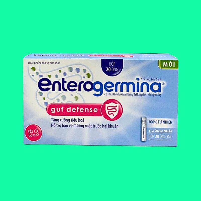 Men vi sinh Enterogermina Gut Defense bảo vệ niêm mạc ruột