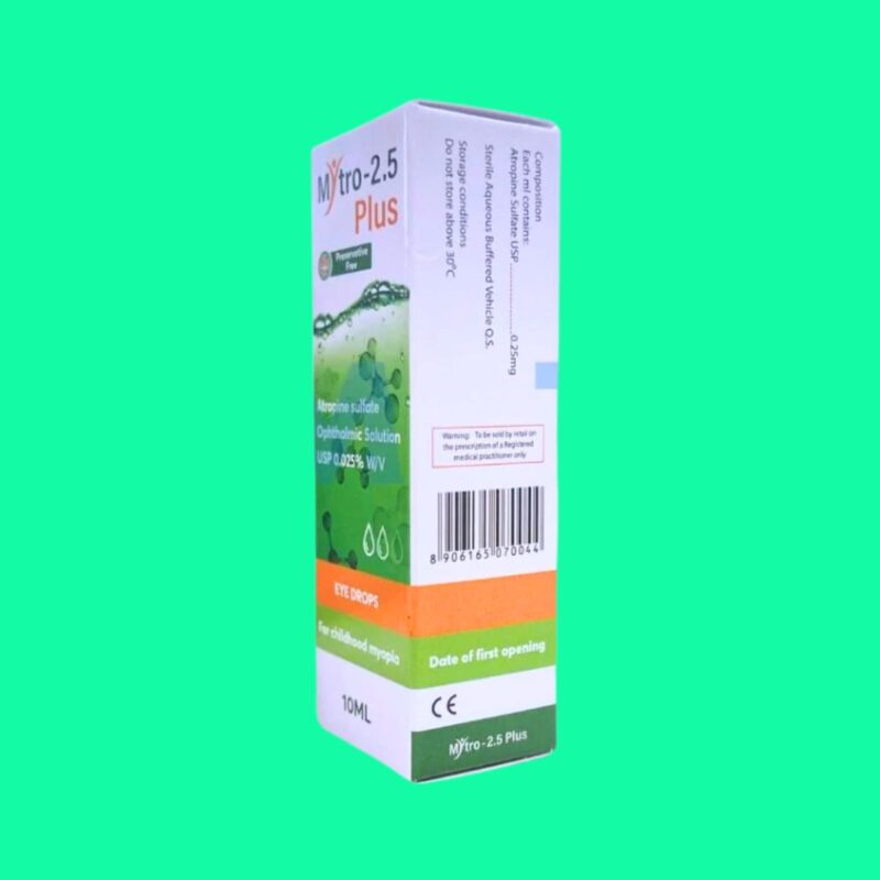 Thuốc Mytro - 2,5 Plus 10ml bảo vệ mắt, ngăn ngừa cận thị tiến triển