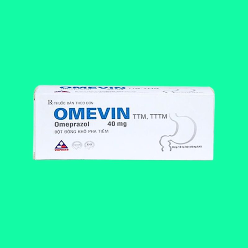 Thuốc Omevin 40mg ức chế bài tiết acid dạ dày, bảo vệ niêm mạc