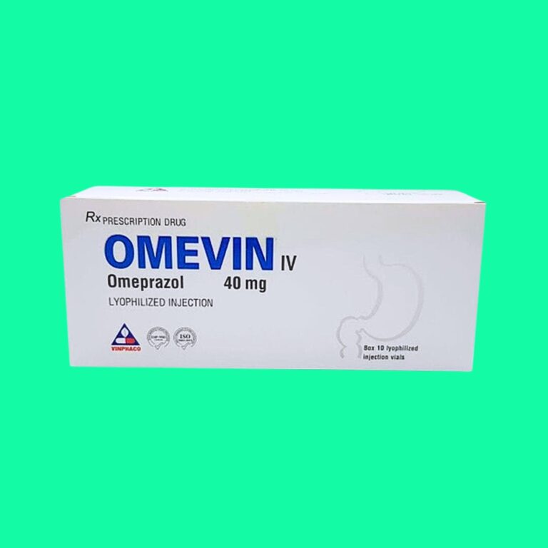 Thuốc Omevin 40mg ức chế bài tiết acid dạ dày, bảo vệ niêm mạc