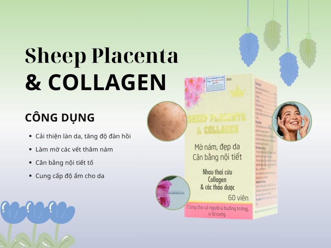 Sheep Placenta & Collagen Kingphar trẻ hóa làn da, ngăn ngừa lão hóa