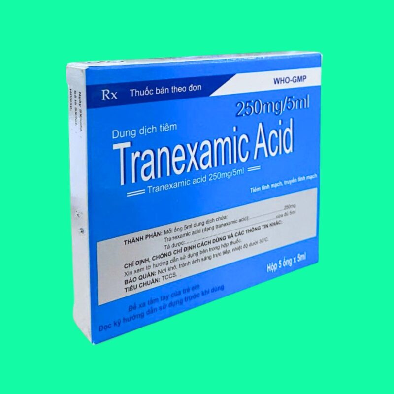 Thuốc Tranexamic acid 250mg/5ml Dược phẩm Minh Dân điều trị chảy máu