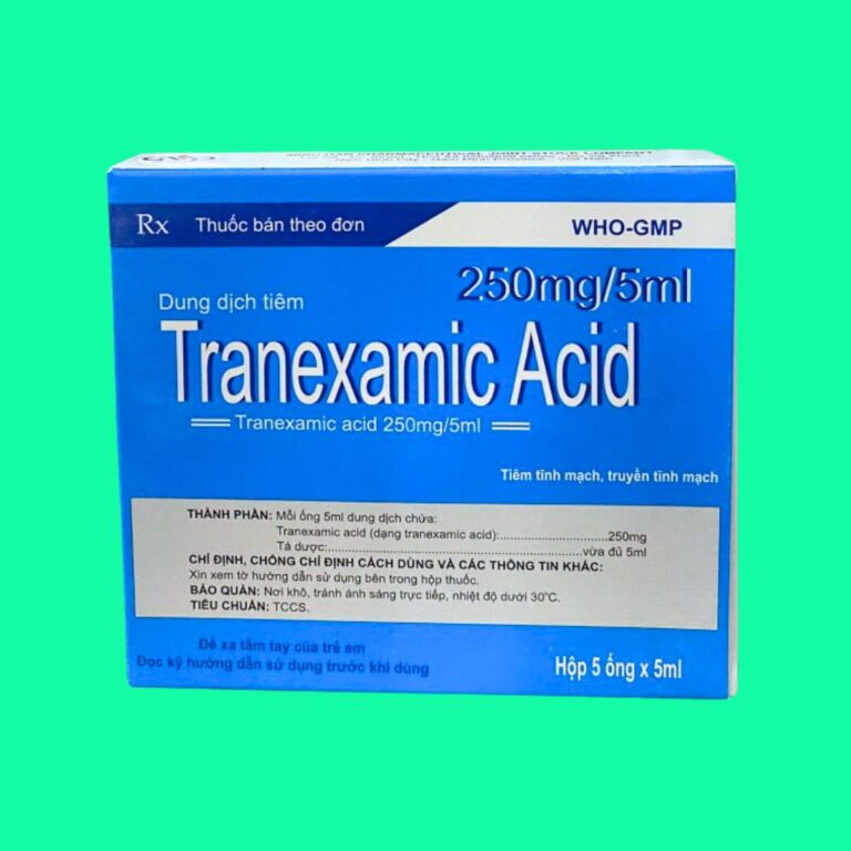 Thuốc Tranexamic acid 250mg/5ml Dược phẩm Minh Dân điều trị chảy máu