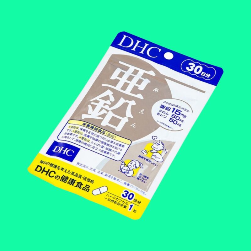 Viên uống DHC Zinc bổ sung kẽm chăm sóc da, tóc, móng, tăng đề kháng