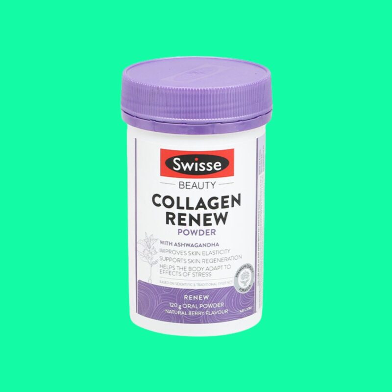 Swisse Beauty Collagen Renew Powder bổ sung collagen, giảm căng thẳng
