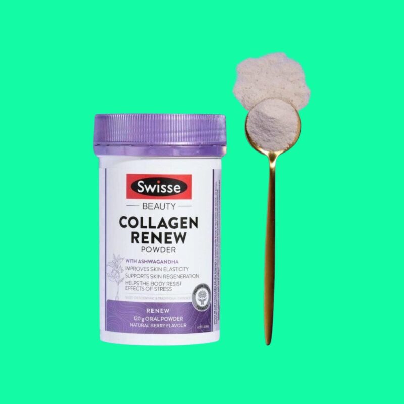 Swisse Beauty Collagen Renew Powder bổ sung collagen, giảm căng thẳng