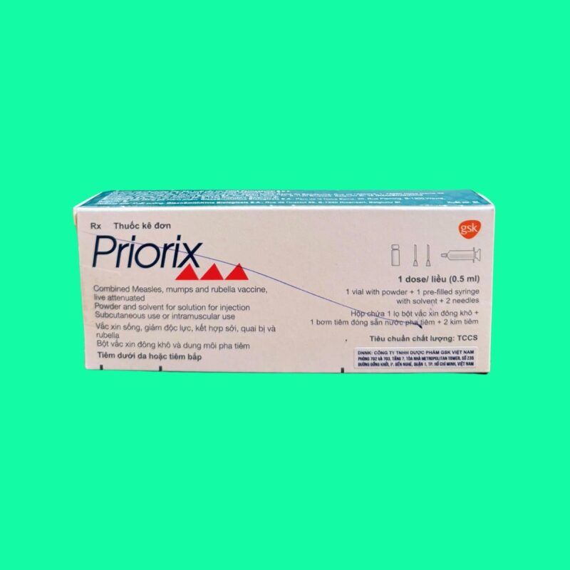Vaccine Priorix kết hợp 3 trong 1 phòng ngừa sởi, quai bị, rubella
