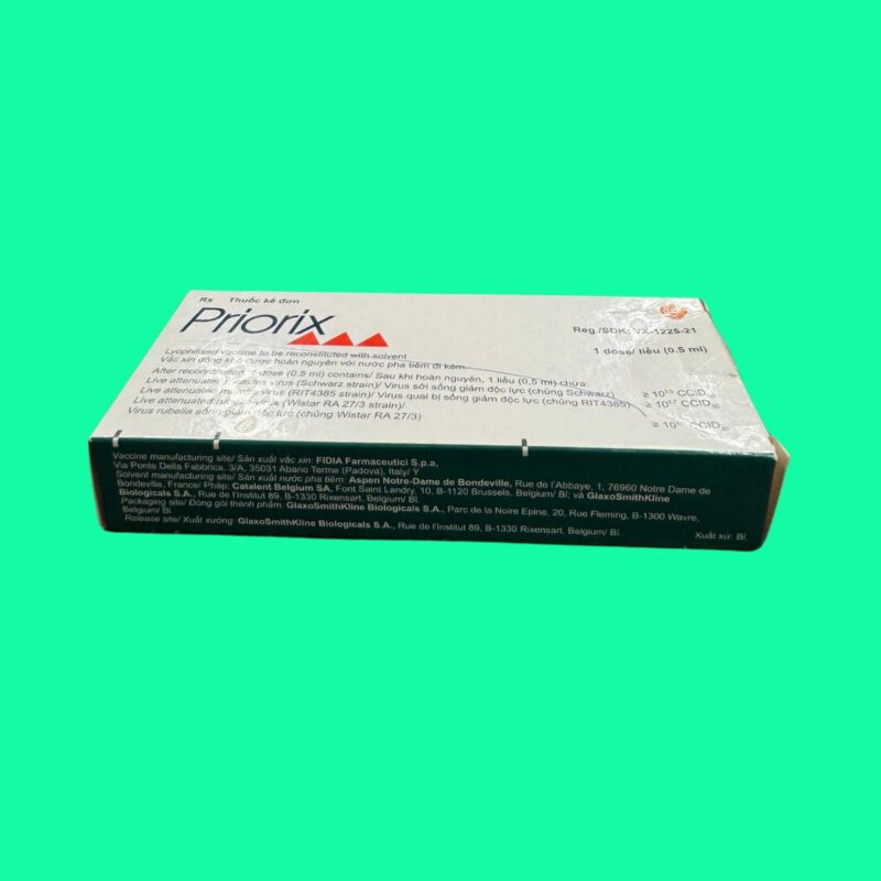 Vaccine Priorix kết hợp 3 trong 1 phòng ngừa sởi, quai bị, rubella