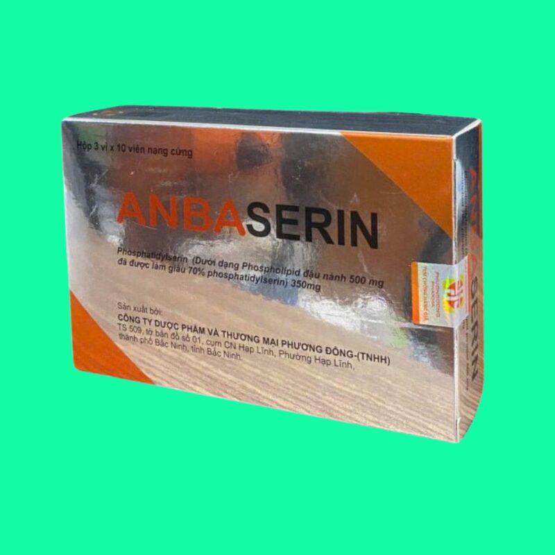 Thuốc Anbaserin 350mg (Phosphatidylserin 350mg) điều trị tình trạng suy giảm nhận thức