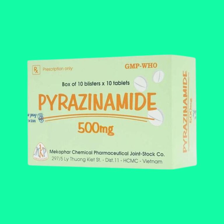 Thuốc Pyrazinamide 500mg Mekophar (Pyrazinamid 500mg) điều trị lao