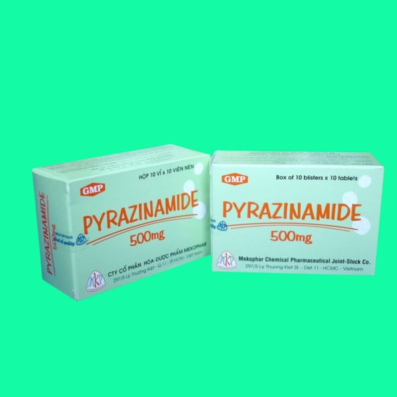 Thuốc Pyrazinamide 500mg Mekophar (Pyrazinamid 500mg) điều trị lao