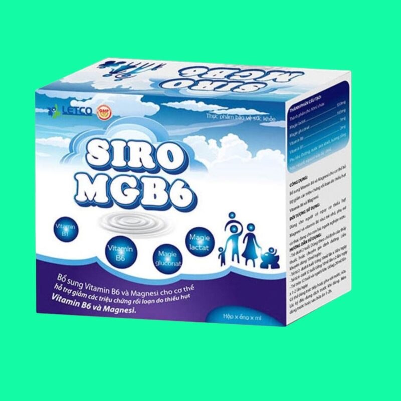 Thuốc Siro MGB6 LETCO cải thiện suy nhược thần kinh