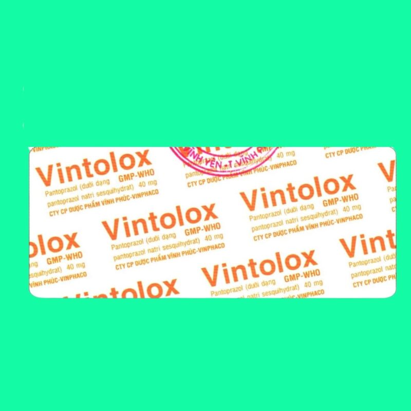 Thuốc Vintolox (Pantoprazol 40mg) điều trị viêm loét dạ dày tá tràng