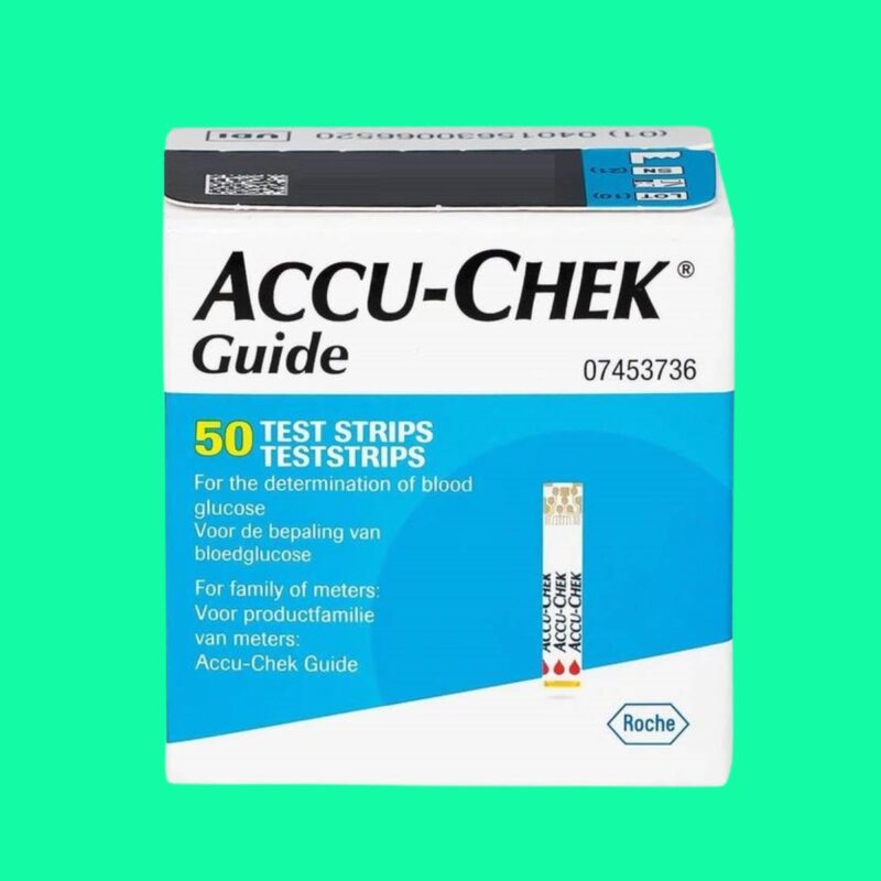 Que thử Accu-Chek Guide test strips hỗ trợ kiểm tra đường huyết nhanh ...