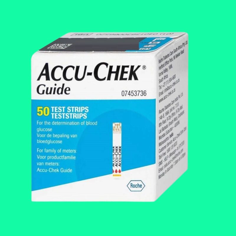 Que thử Accu-Chek Guide test strips hỗ trợ kiểm tra đường huyết nhanh ...