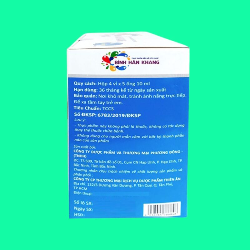 Thuốc Bình Hãn Khang hỗ trợ cải thiện tình trạng mồ hôi trộm
