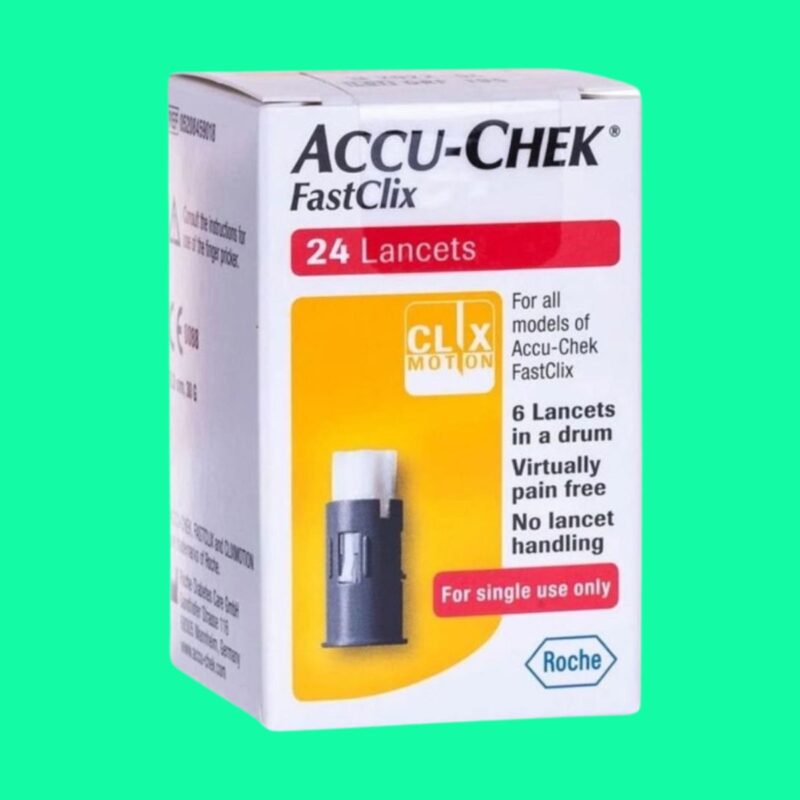 Kim lấy máu Accu-chek FastClix hỗ trợ lấy máu dễ dàng