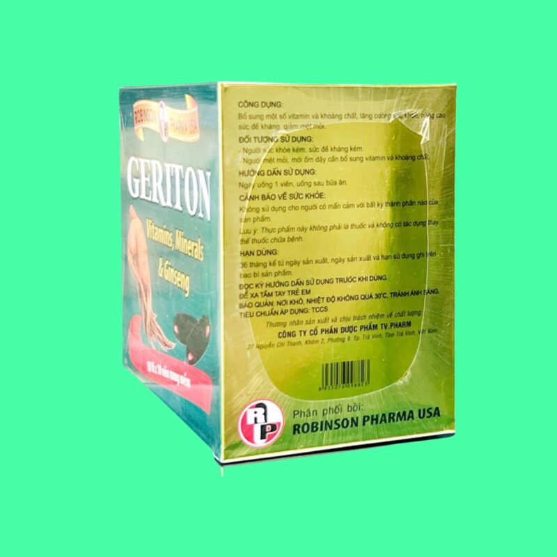 Thuốc Geriton bổ sung vitamin và khoáng chất cho cơ thể