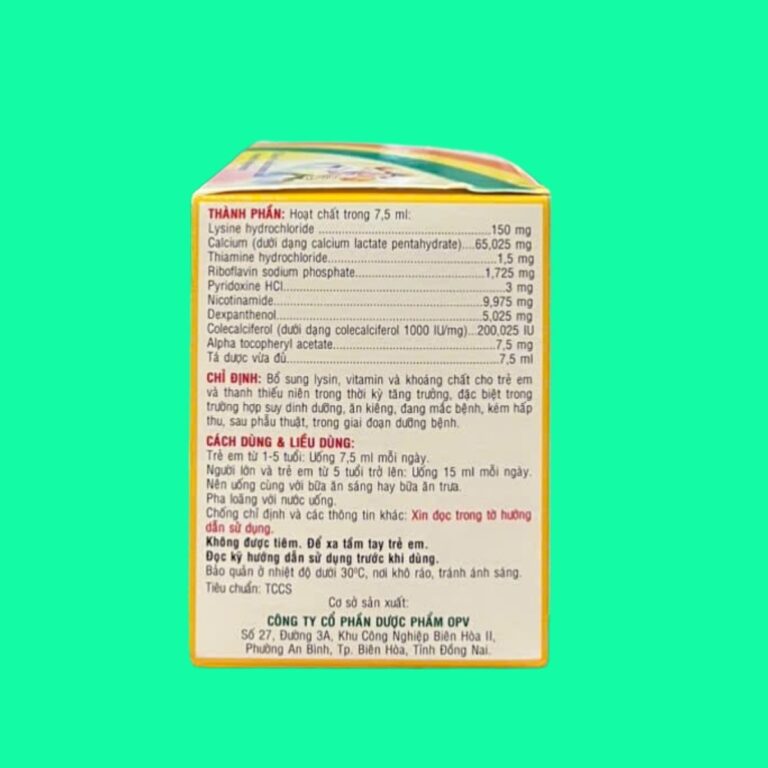 Thuốc Lycalci - Cung cấp vitamin, khoáng chất cho trẻ suy dinh dưỡng