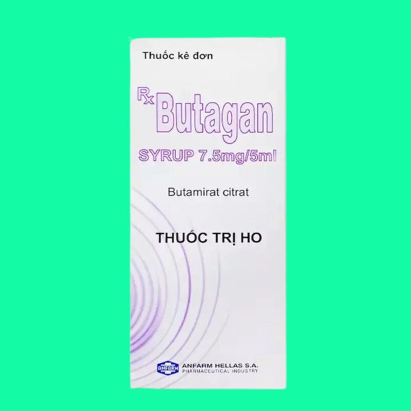 Thuốc Butagan Syrup 7.5mg/5ml (Butamirat) chỉ định cho bệnh nhân ho