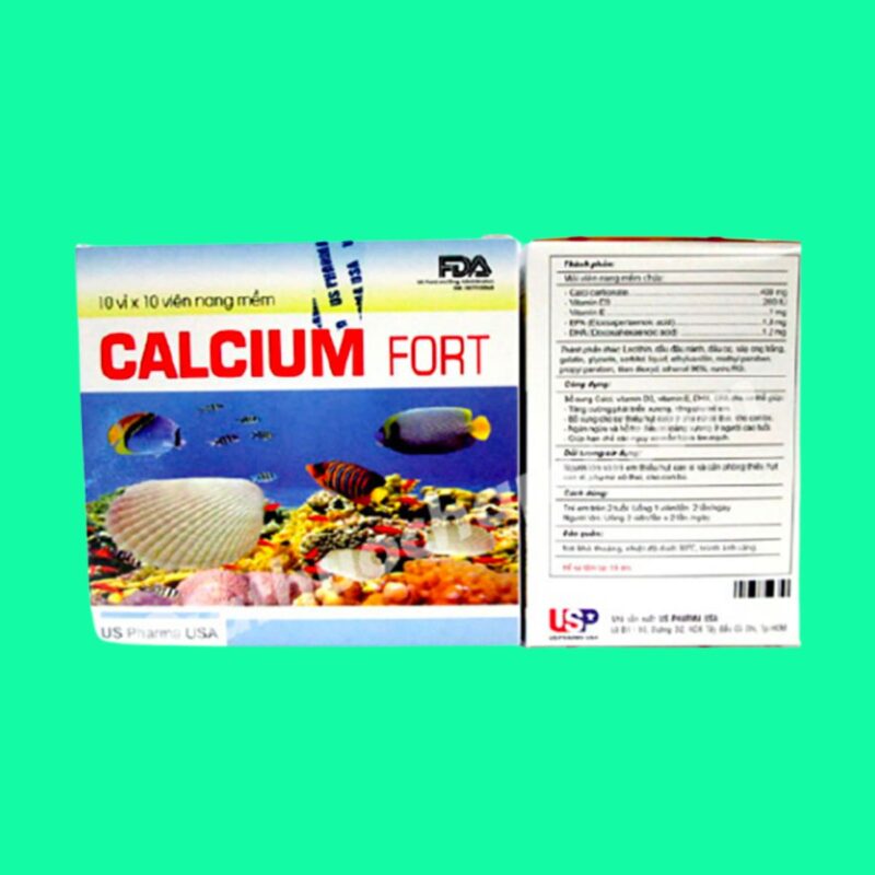 Thuốc Calcium Fort US Pharma USA hỗ trợ sức khỏe xương khớp