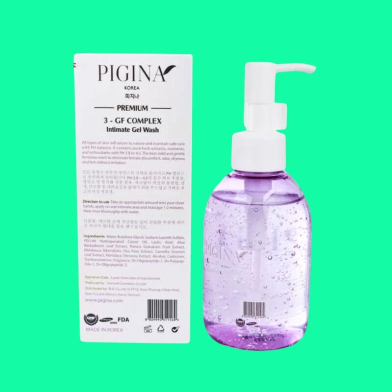 Dung dịch vệ sinh Pigina giúp chăm sóc vùng kín dịu nhẹ