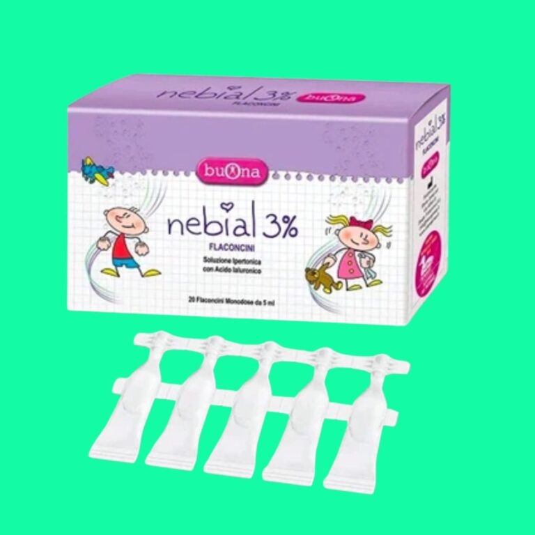 Nebial 3% KIT giúp làm sạch, giữ ẩm mũi, thông thoáng đường thở