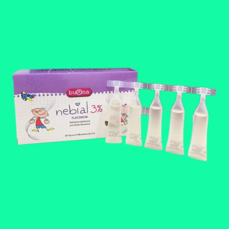 Nebial 3% KIT giúp làm sạch, giữ ẩm mũi, thông thoáng đường thở
