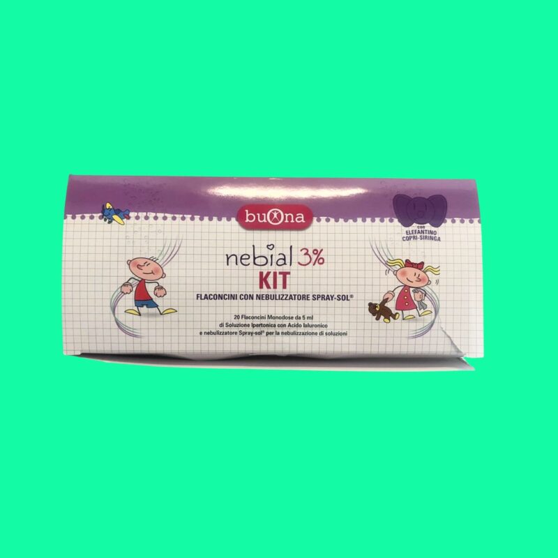 Nebial 3% KIT giúp làm sạch, giữ ẩm mũi, thông thoáng đường thở
