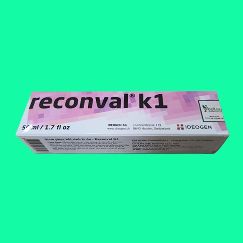 Thuốc Reconval K1 hỗ trợ giảm kích ứng, mẩn đỏ, ngứa da