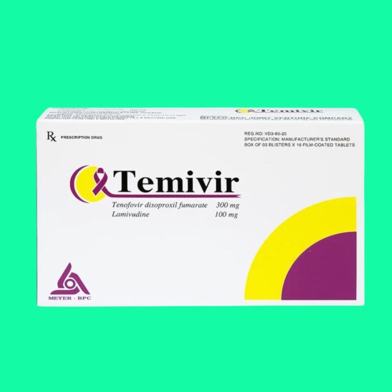 Thuốc Temivir 300mg/100mg – Điều trị HBV, HIV-1