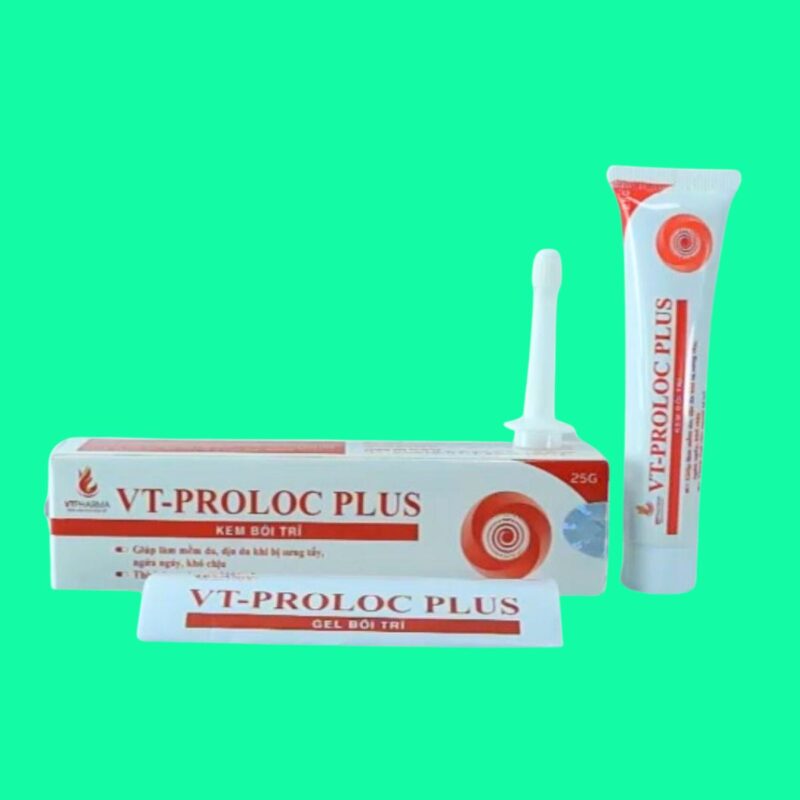 Thuốc VT-Proloc Plus hỗ trợ làm dịu da, giảm ngứa rát cho người bị trĩ