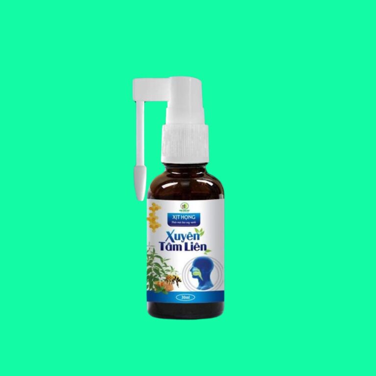 Xịt họng xuyên tâm liên keo ong xanh Nano bạc 30ml hỗ trợ kháng khuẩn ...