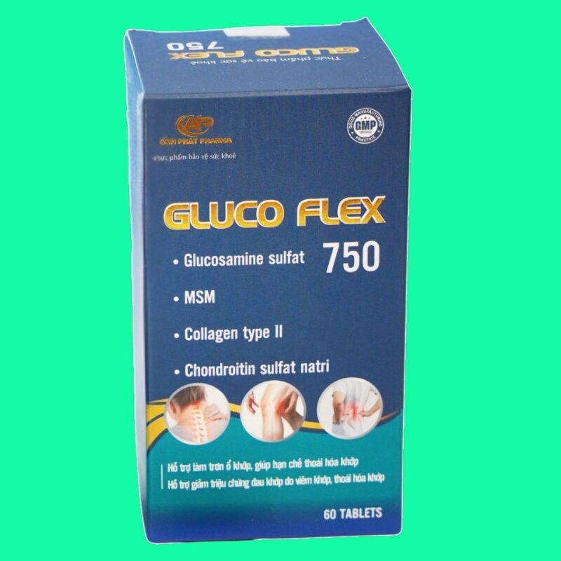 Thuốc Gluco Flex 750 – hỗ trợ tăng chức năng xương khớp, giảm thoái hóa