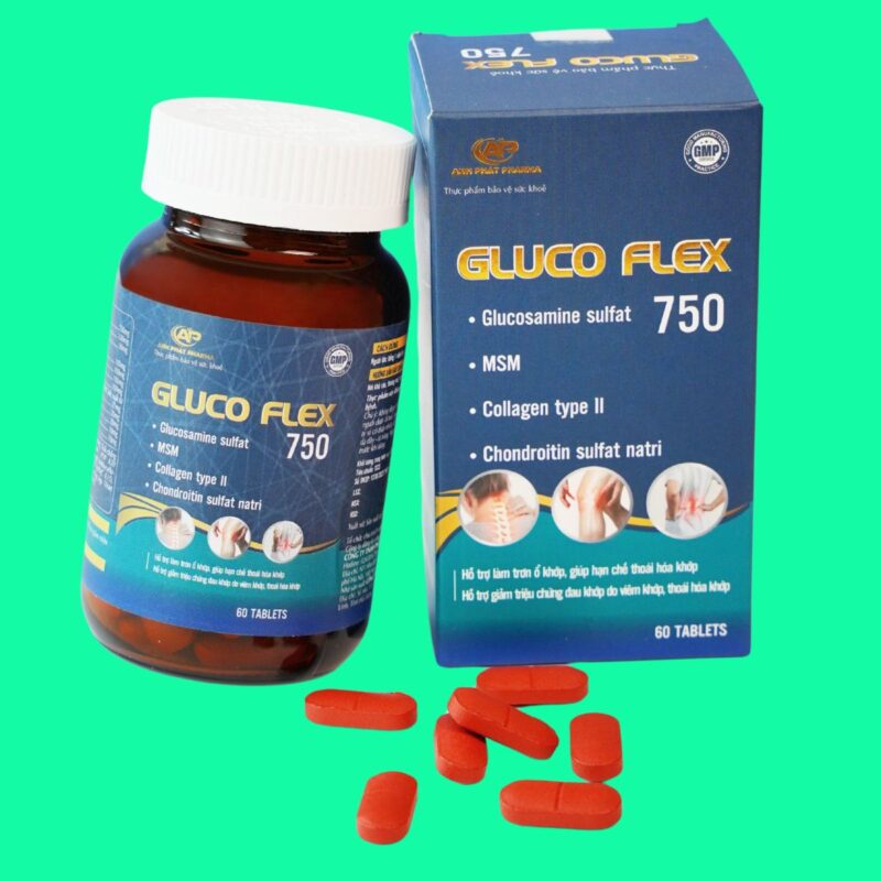 Thuốc Gluco Flex 750 – hỗ trợ tăng chức năng xương khớp, giảm thoái hóa