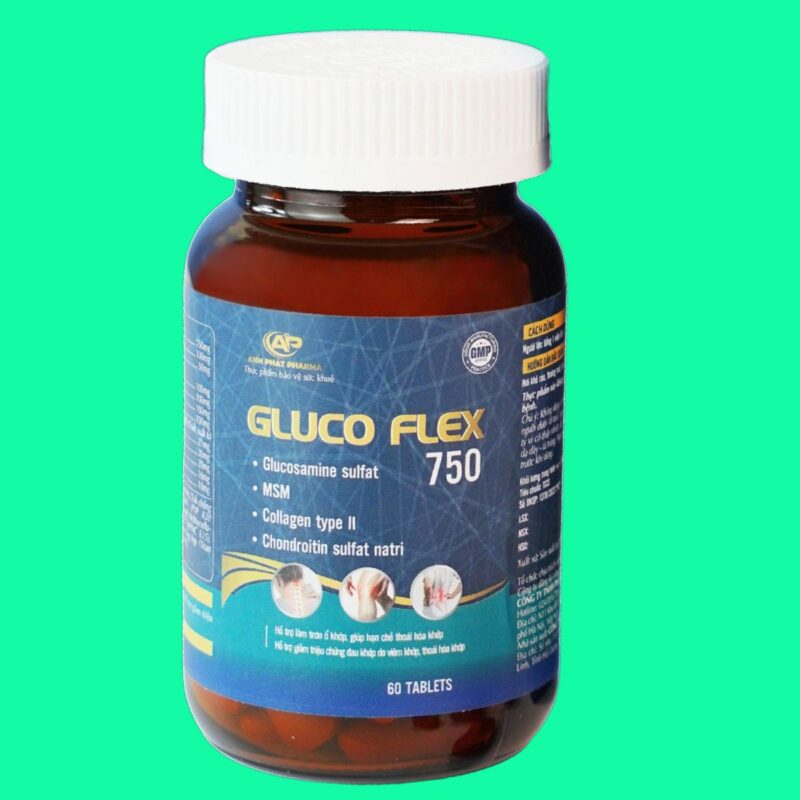 Thuốc Gluco Flex 750 – hỗ trợ tăng chức năng xương khớp, giảm thoái hóa