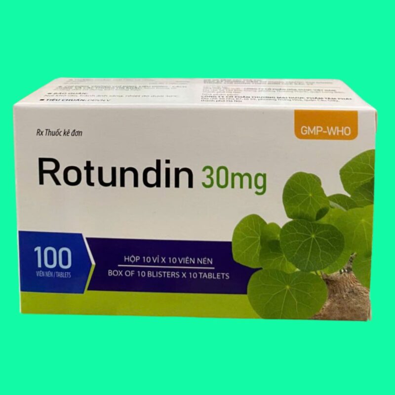 Thuốc Rotundin 30mg Hóa Dược (Rotundin) – tác dụng an thần, gây ngủ