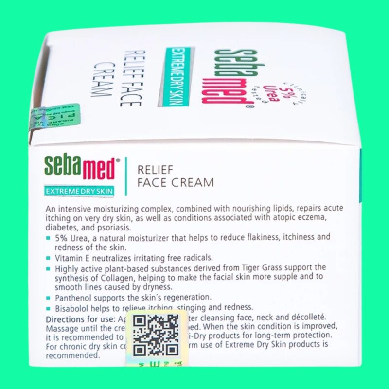 Kem Sebamed Extreme Dry Skin Relief Face Cream 5% Urea dưỡng ẩm da