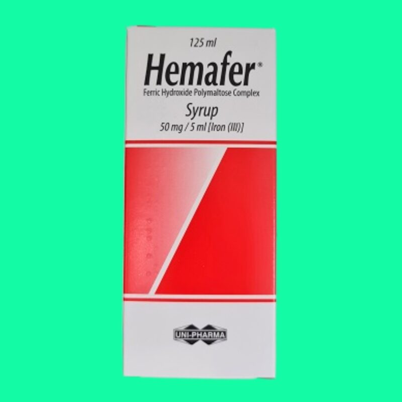 Thuốc Hemafer 50mg/5ml điều trị bệnh lý thiếu máu do thiếu sắt