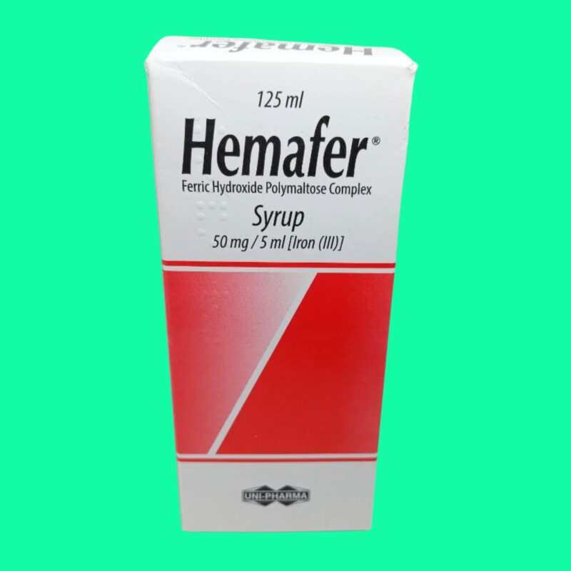 Thuốc Hemafer 50mg/5ml điều trị bệnh lý thiếu máu do thiếu sắt