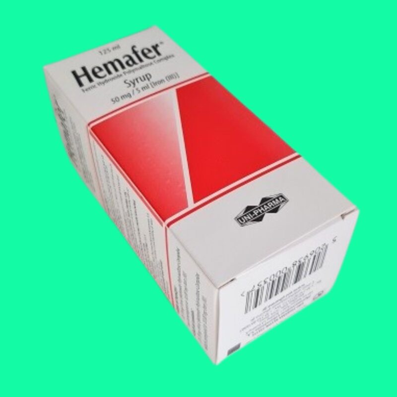 Thuốc Hemafer 50mg/5ml điều trị bệnh lý thiếu máu do thiếu sắt