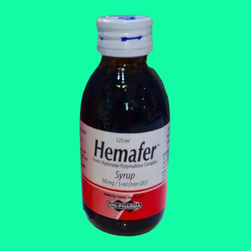 Thuốc Hemafer 50mg/5ml điều trị bệnh lý thiếu máu do thiếu sắt
