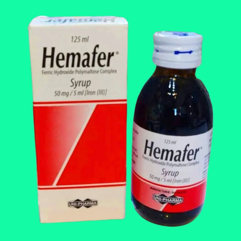 Thuốc Hemafer 50mg/5ml điều trị bệnh lý thiếu máu do thiếu sắt