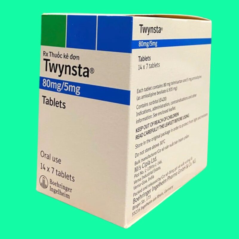 Thuốc Twynsta 80mg/5mg - Điều trị bệnh lý tăng huyết áp vô căn