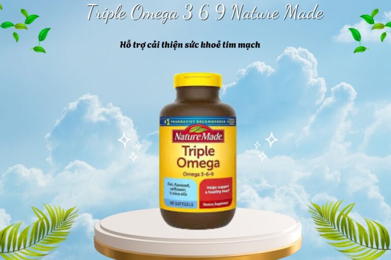 Thuốc Triple Omega 3 6 9 Nature Made cải thiện tim mạch