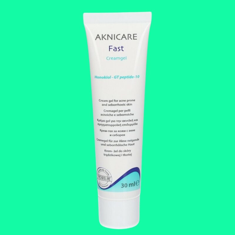 Aknicare Fast Cream Gel 30ml có tác dụng giảm mụn và ngăn ngừa mụn